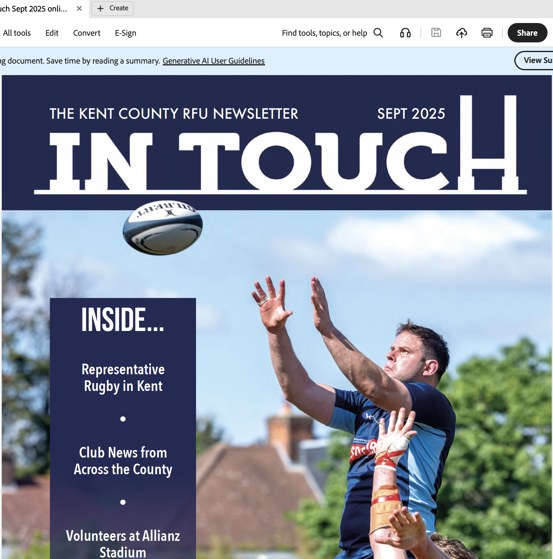 Kent County RFU » Kent County RFU Publishes 2024–25 End of Season Round-Up